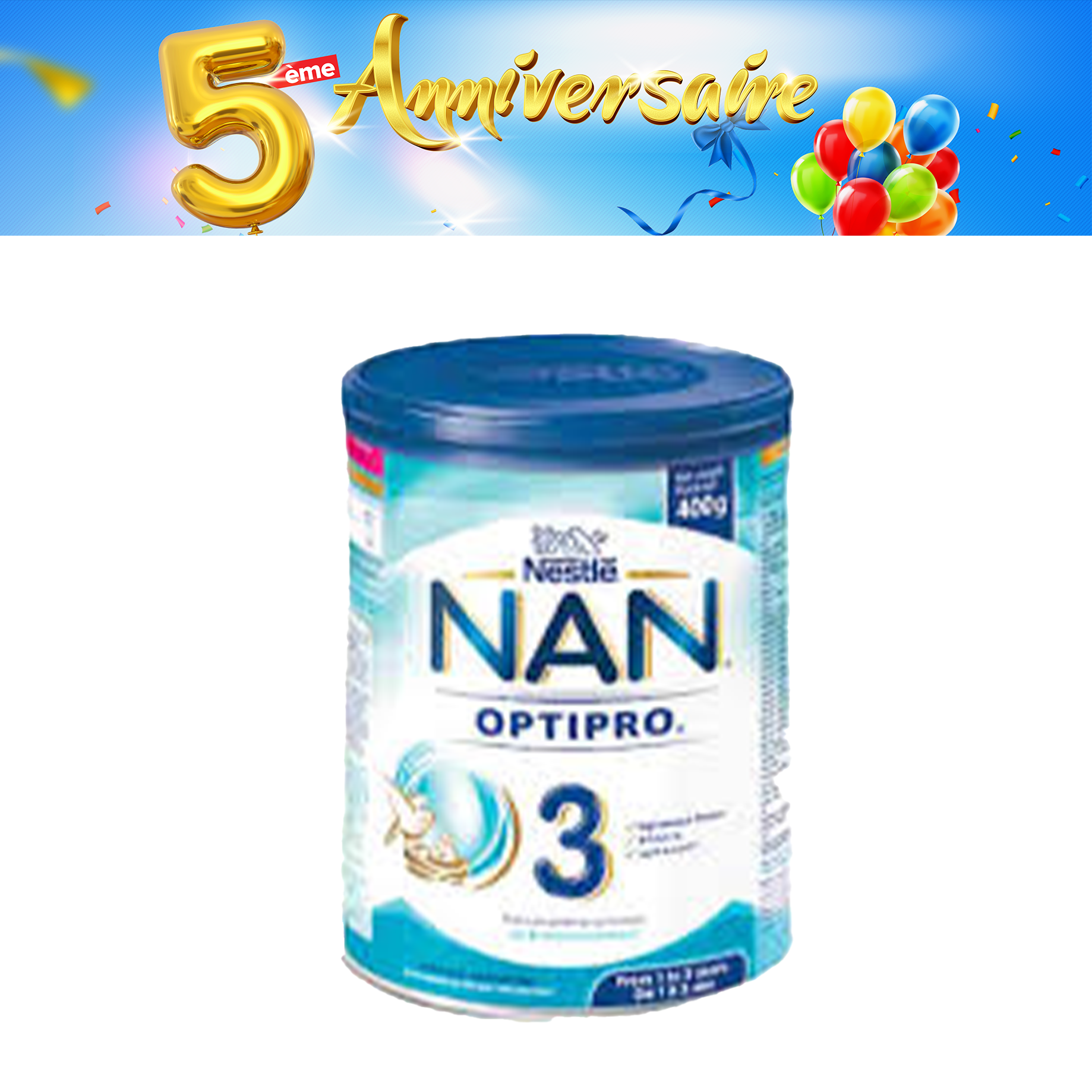 LAIT ENFANT NAN 3 400G - Carrefour Sénégal